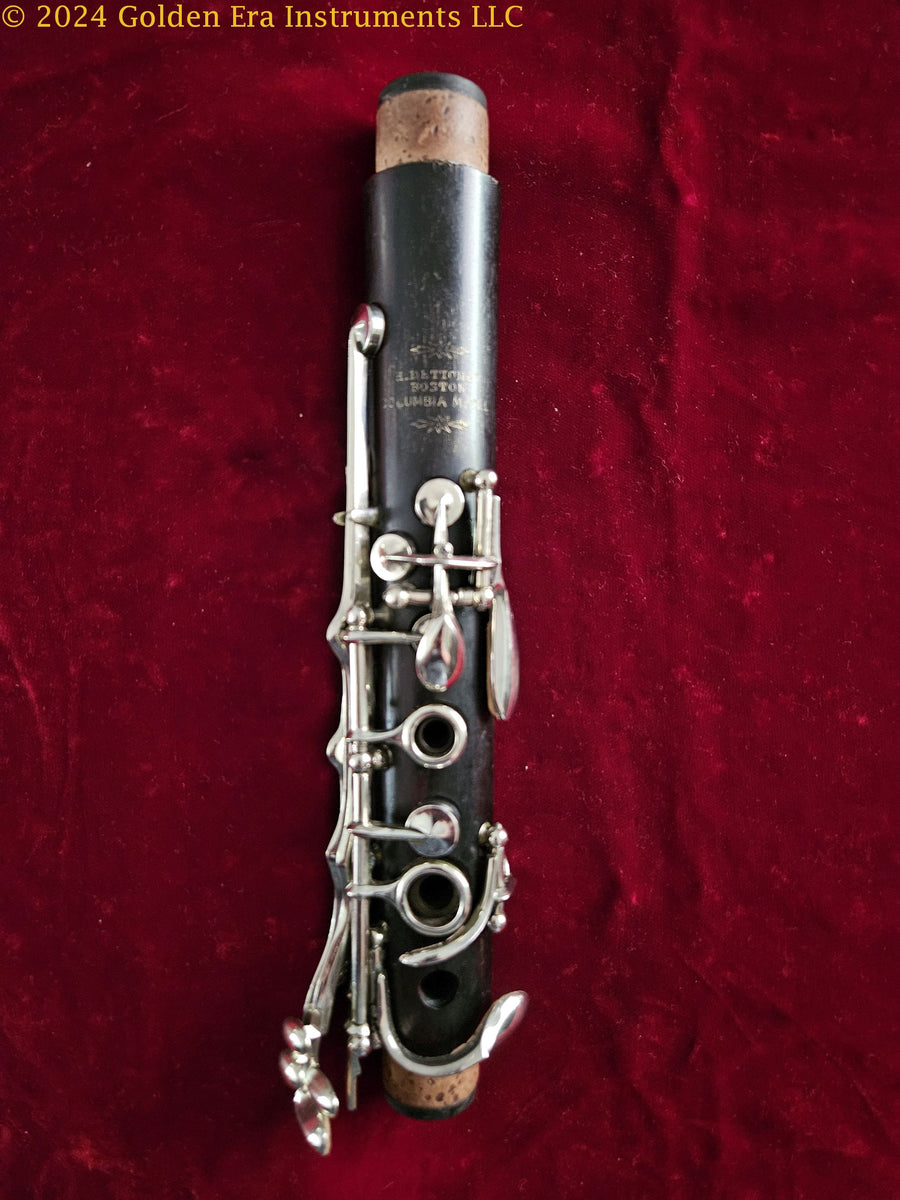H. Bettoney Columbia Model Wooden Clarinet Circa 1920s – Golden Era ...